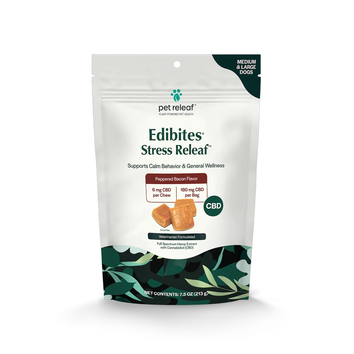 Stress Releaf - Peppered Bacon Flavor - Large Dogs - PharmaCBD
